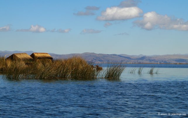 Floating reed islands of the Uros People